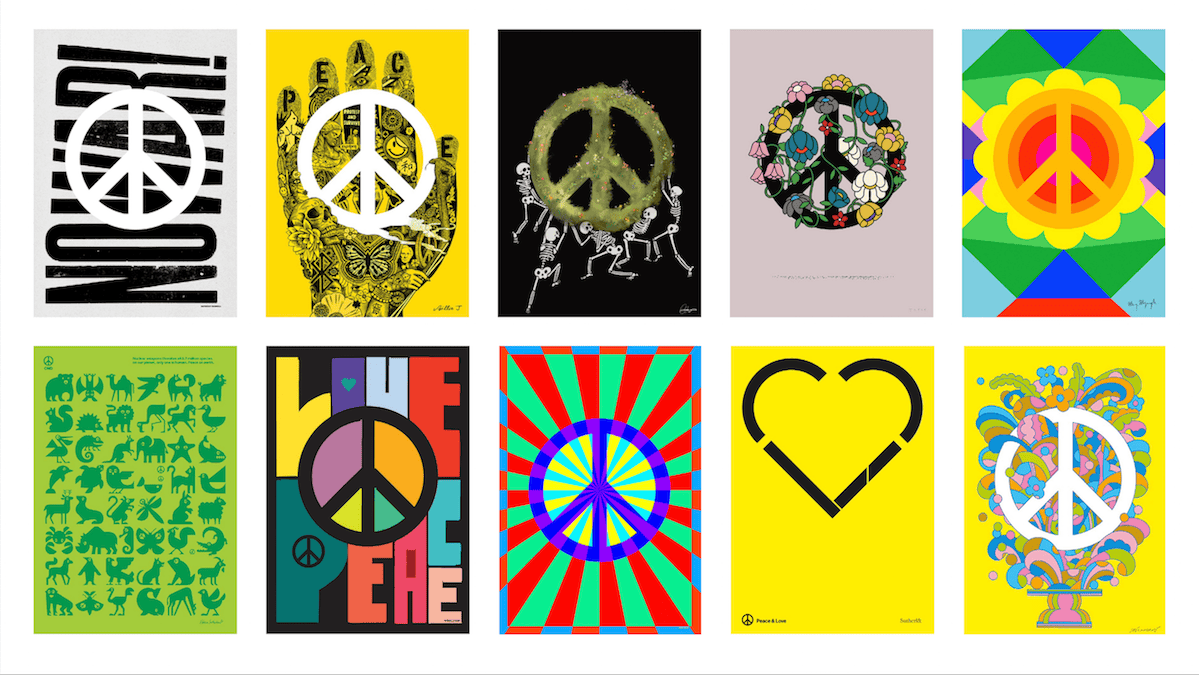 ‘A common vision for a world without war’: artists redesign the iconic ...